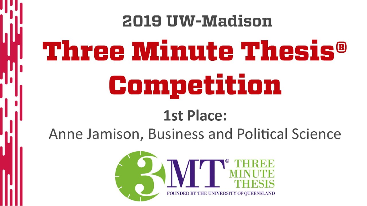 2019 3MT 1st Place: Anne Jamison - YouTube