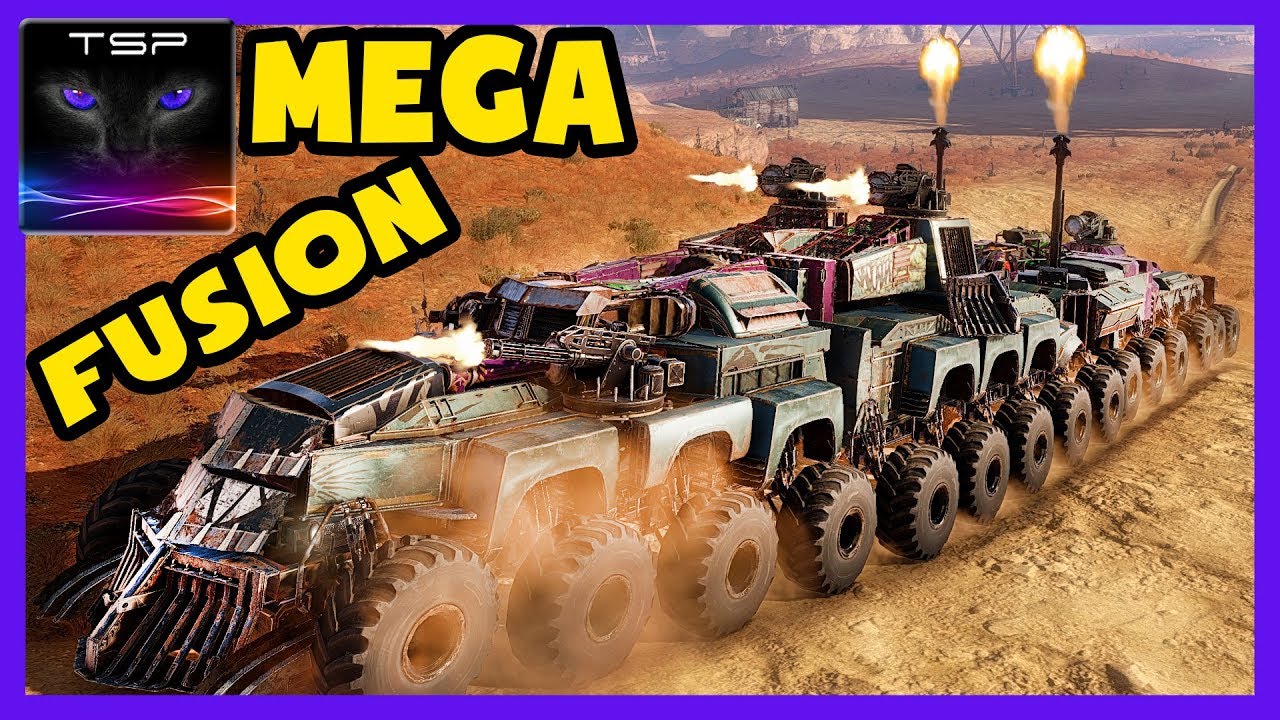 Crossout #384 MEGA LEVIATHAN - Massive Mad Max Style Fusion Truck - YouTube