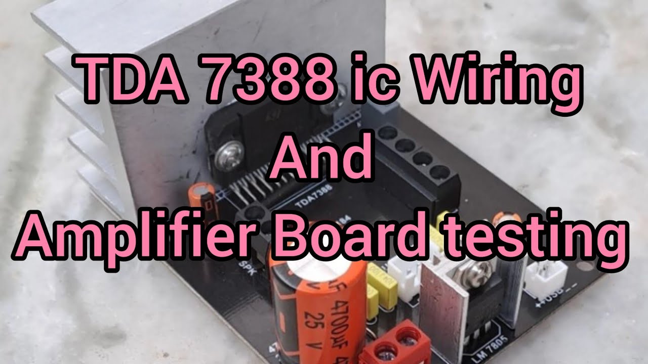 #TDA 7388 ic Amplifier Board Sound testing 40×4 watt Output / #Aiwok ...