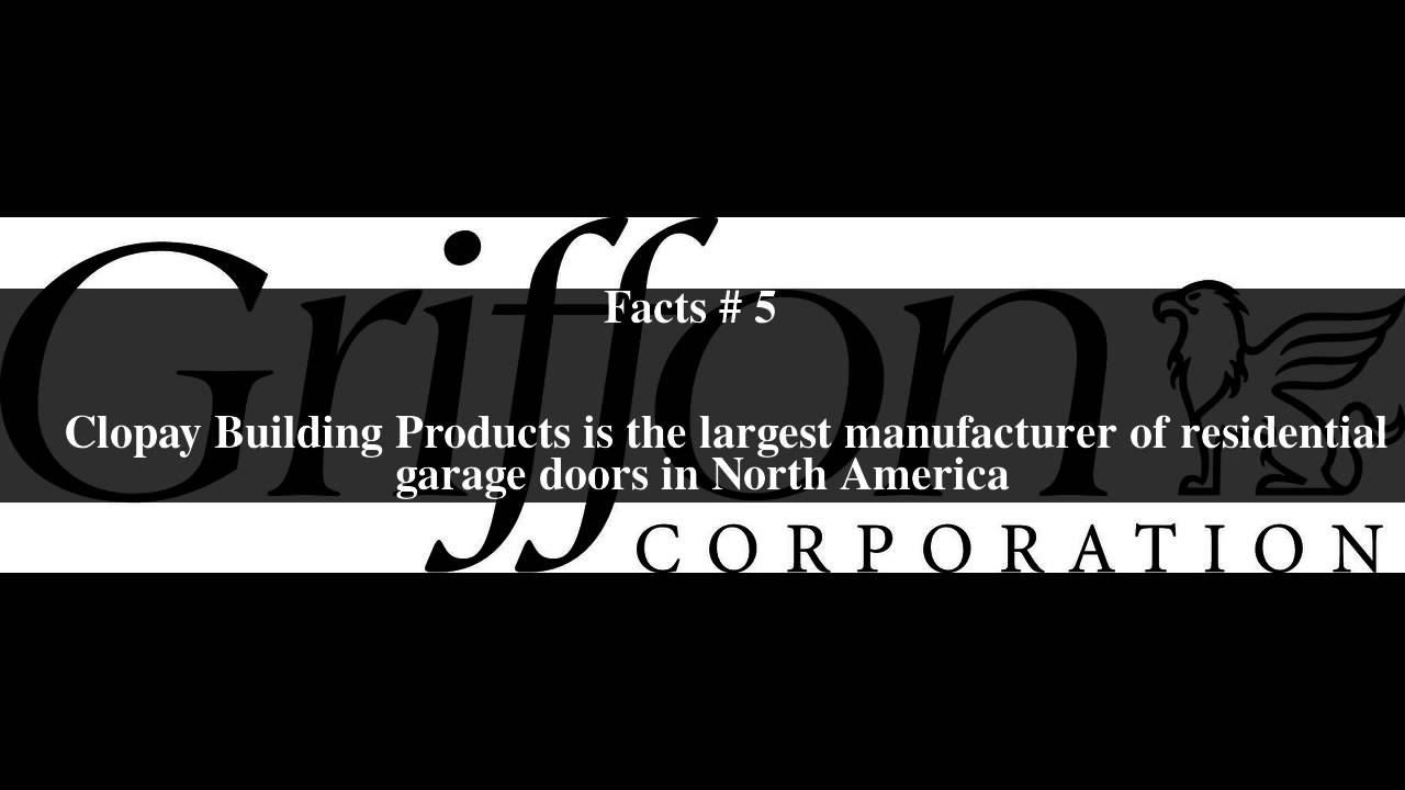 Griffon Corporation Top # 10 Facts - YouTube
