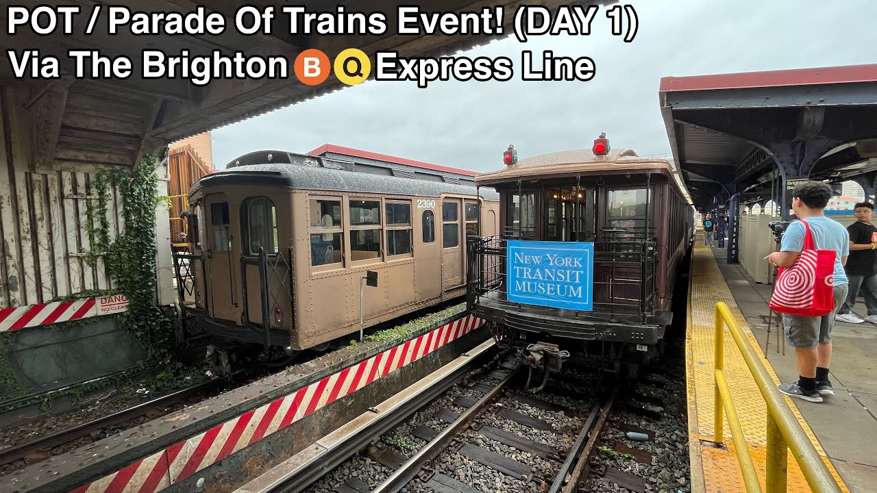 MTA IND Brighton Express Line | Parade Of Trains Event Day 1 Special ...