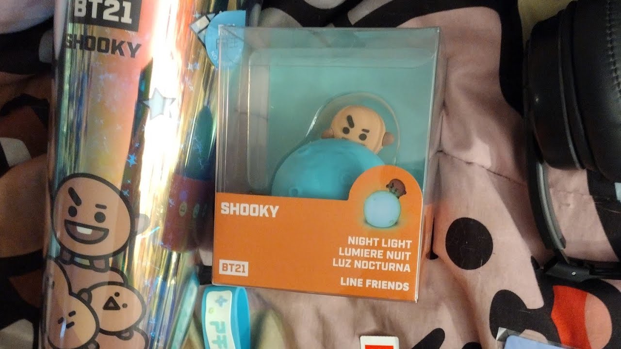 My JULY 26 birthday Haul & unboxing of Miniso Bt21 shooky light ...