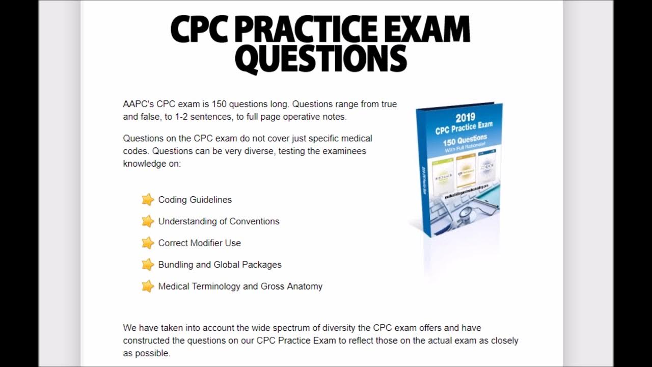 Cpc Practice Exam Questions 2019 - YouTube