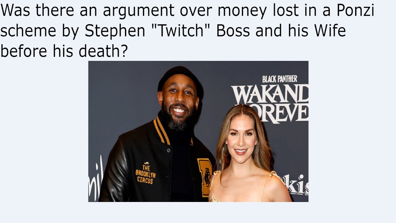 Was there an argument over money lost in a Ponzi scheme by Stephen ...