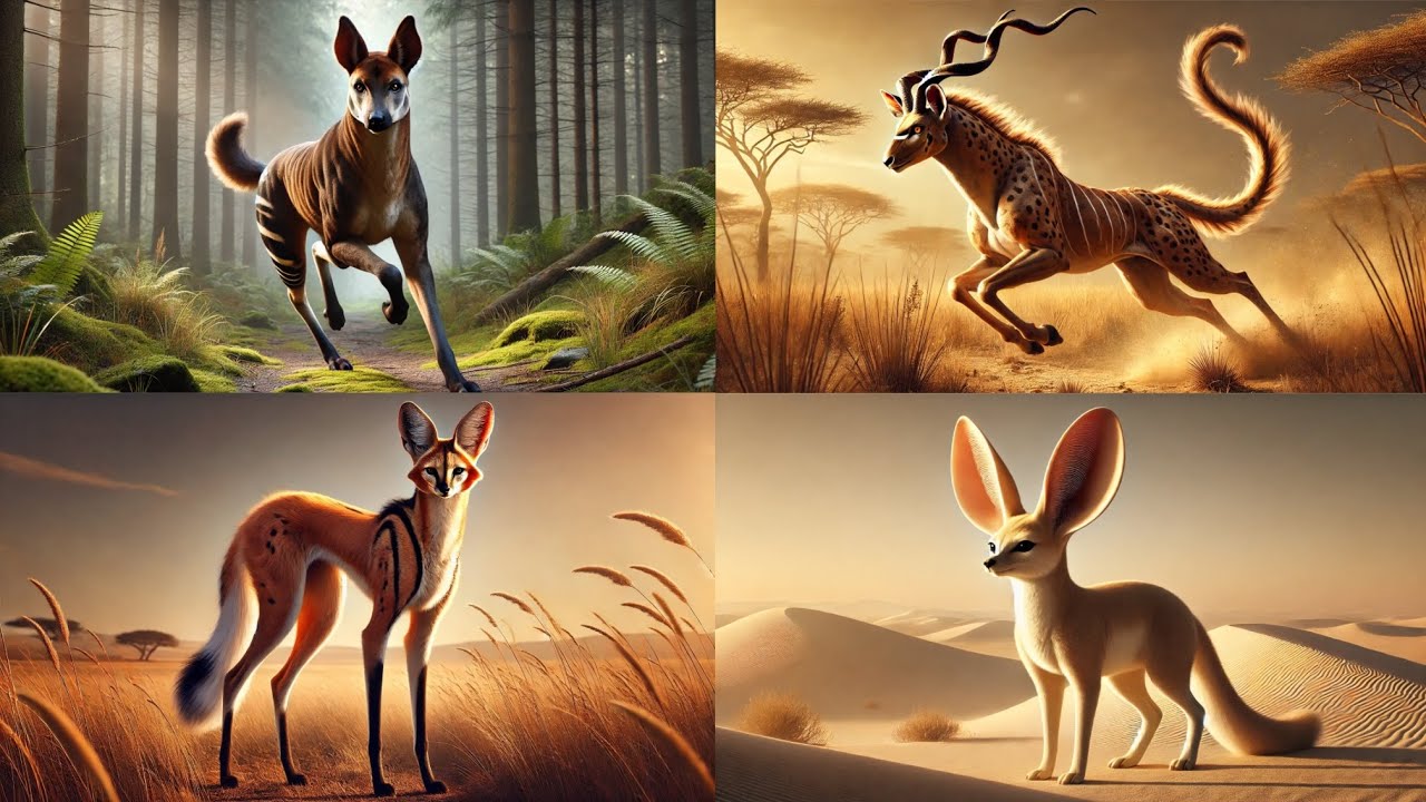 Amazing Wild Animals Fusion | Cheetah, Fox, Jaguar, Gazelle + Animals ...