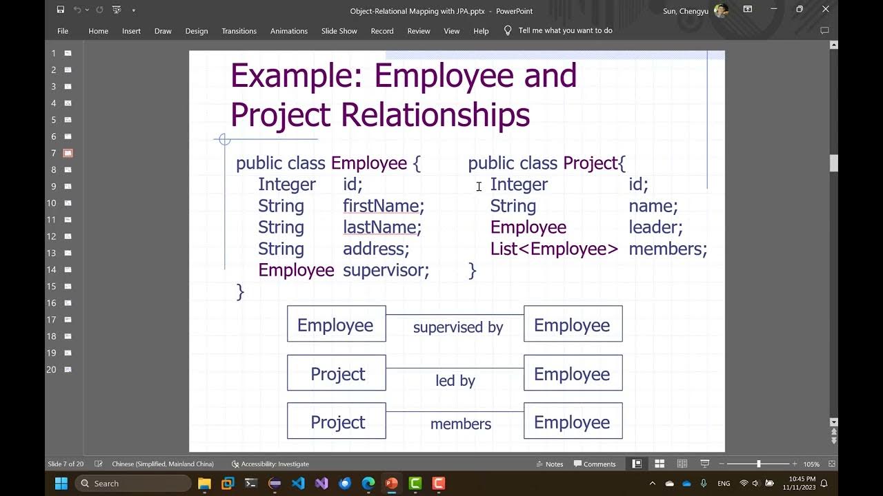 Object Relational Mapping With Jpa Youtube