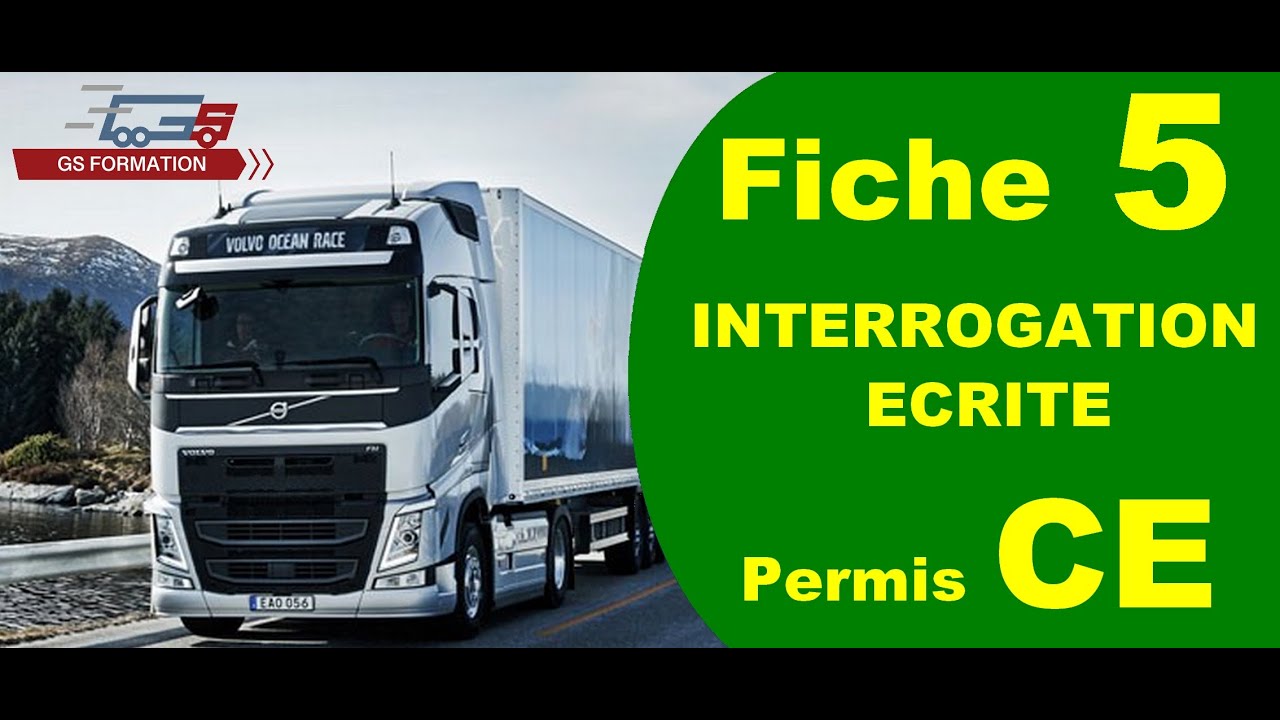 Fiche n°5 Questions écrites Permis CE - YouTube