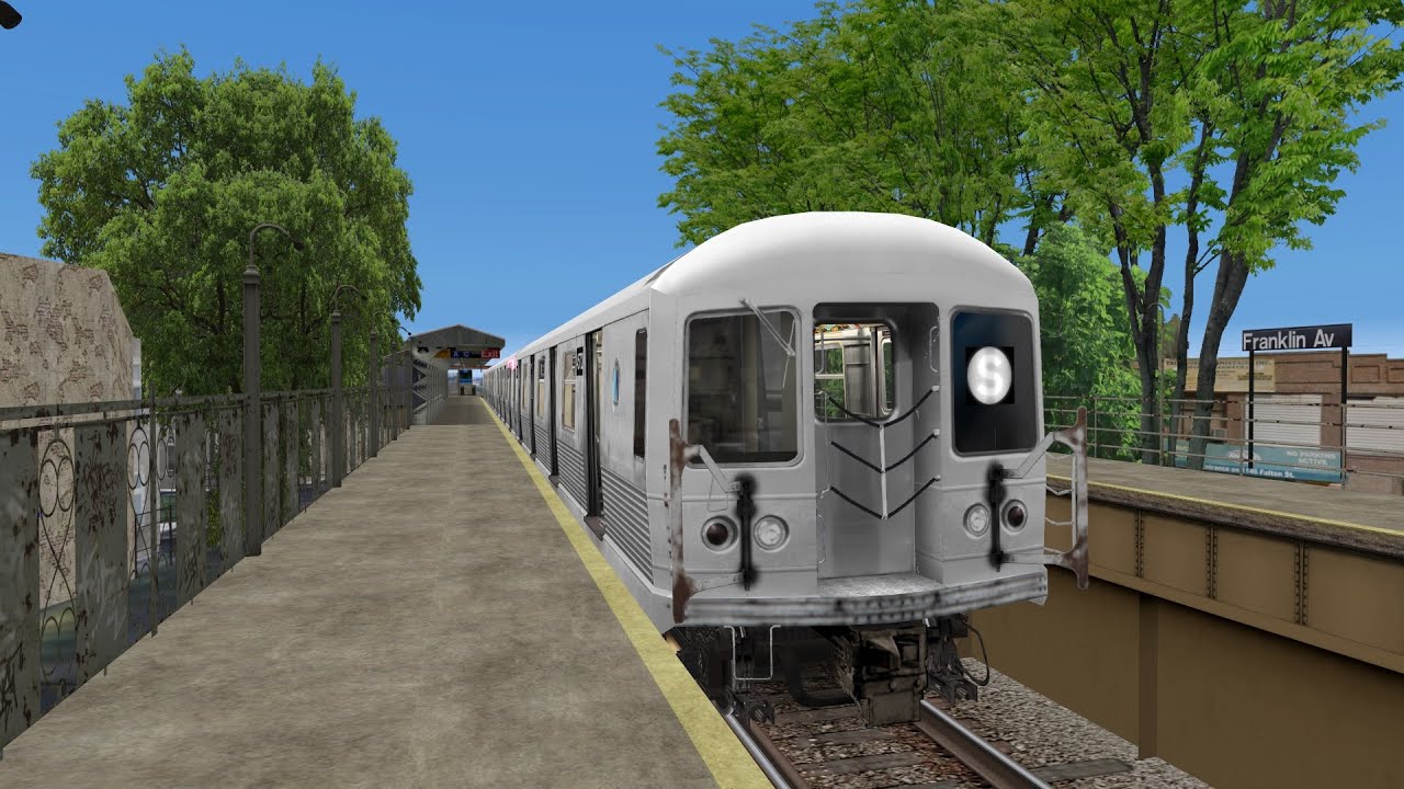 OpenBVE: R42 (S) Train from Franklin Ave to Prospect Park (1993) - YouTube
