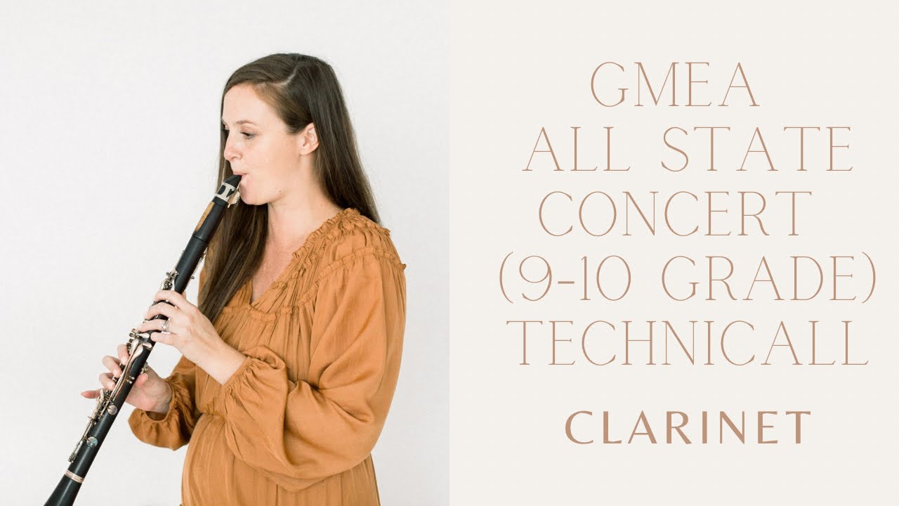 CLARINET- GMEA All State Band Concert (9-10 Grade) Technical - YouTube