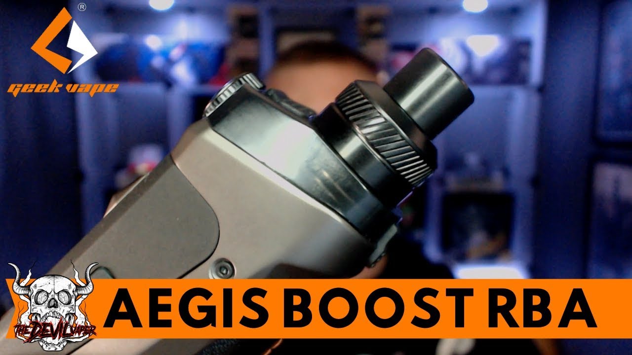 GEEKVAPE Aegis Boost RBA Pod Review & Build Tutorial - YouTube