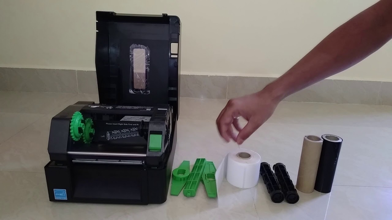 TSC TE244 Barcode Printer Demo Presented by Treewalker - YouTube