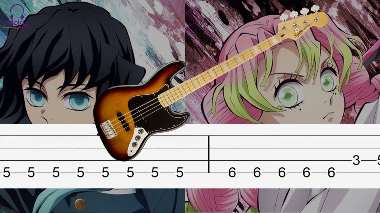 Demon Slayer Season 3 Opening - Kizuna no Kiseki [Bass Tabs Tutorial ...