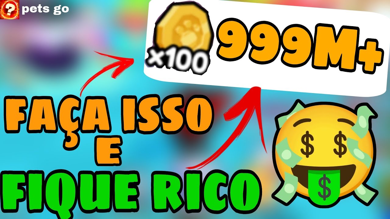 DESCUBRA O MELHOR MÉTODO DE OBTER MILHÕES DE COINS NO PETS GO DO ROBLOX ...
