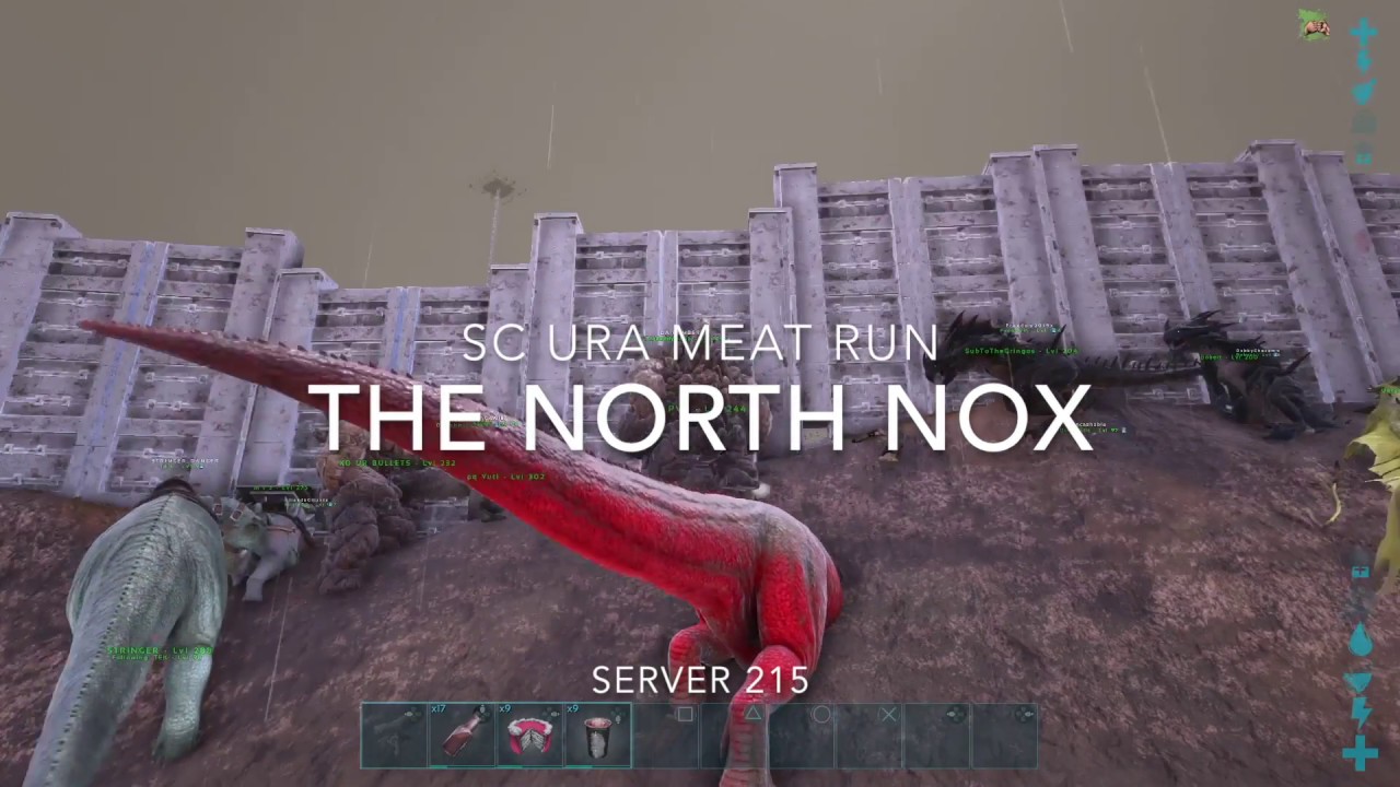 ARK PS4 MEATRUN THE NORTH NoX BY SC URA SERVER 215 - YouTube