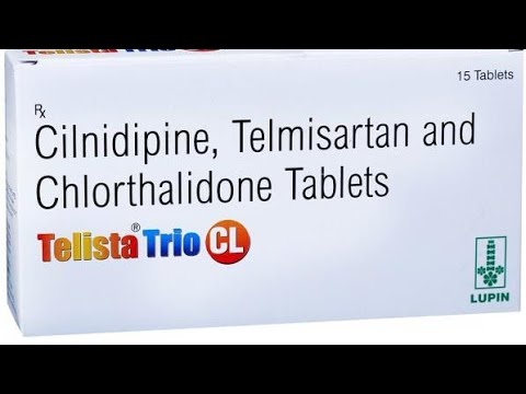 Telista Trio CL|Cilnidipine,Telmisartine,Chlorthalidone Tablet ...
