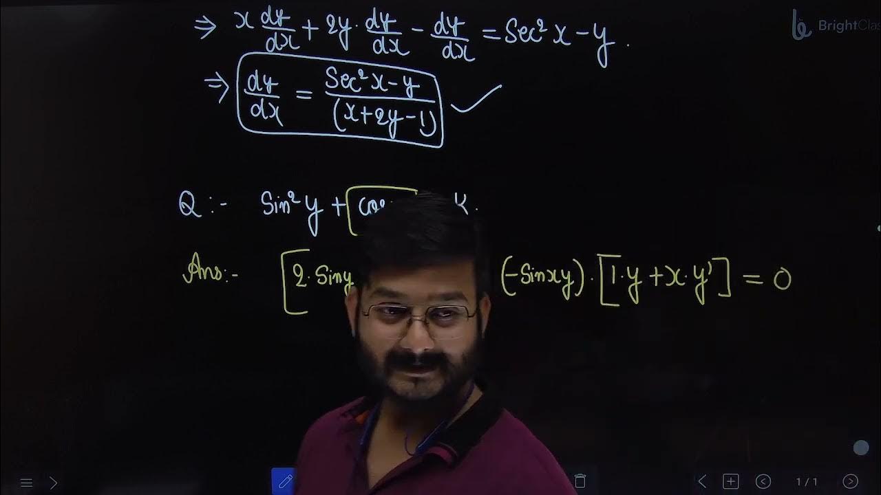 Differentiation Using Logarithm | Grade12 Maths |By Rajeev Sir - YouTube