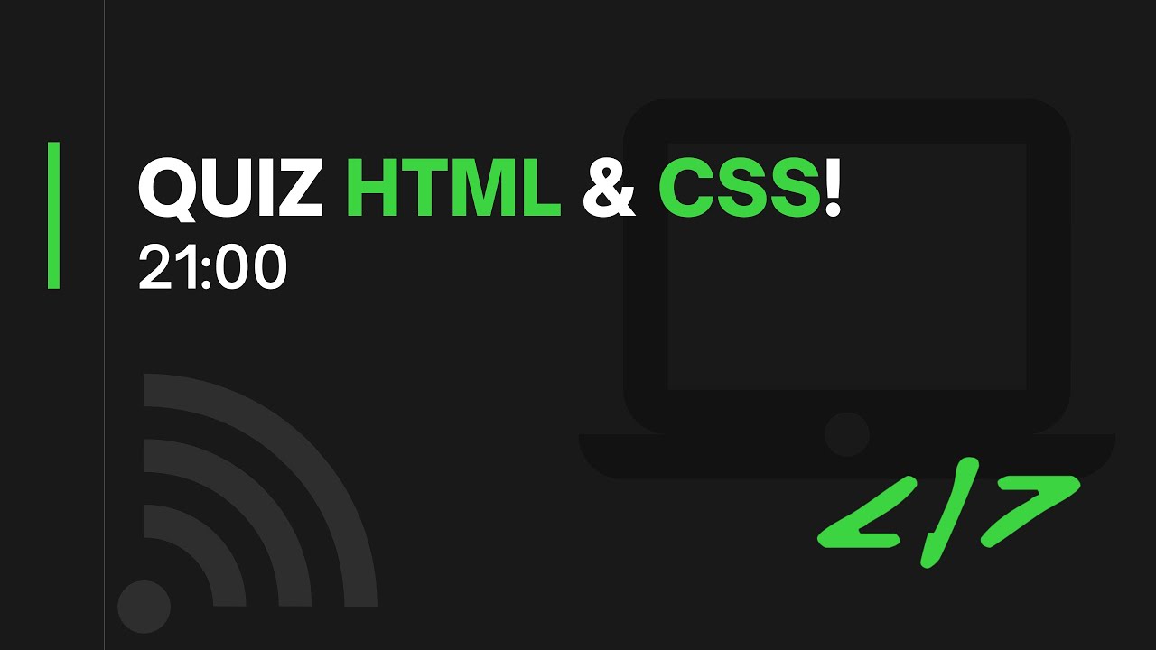 QUIZ z HTML & CSS! - YouTube
