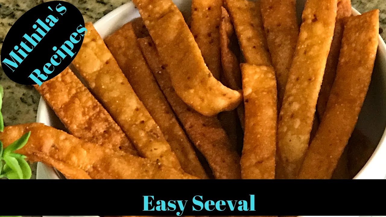 Easy Seeval Recipe / Snack Recipe / Namak Paare - YouTube