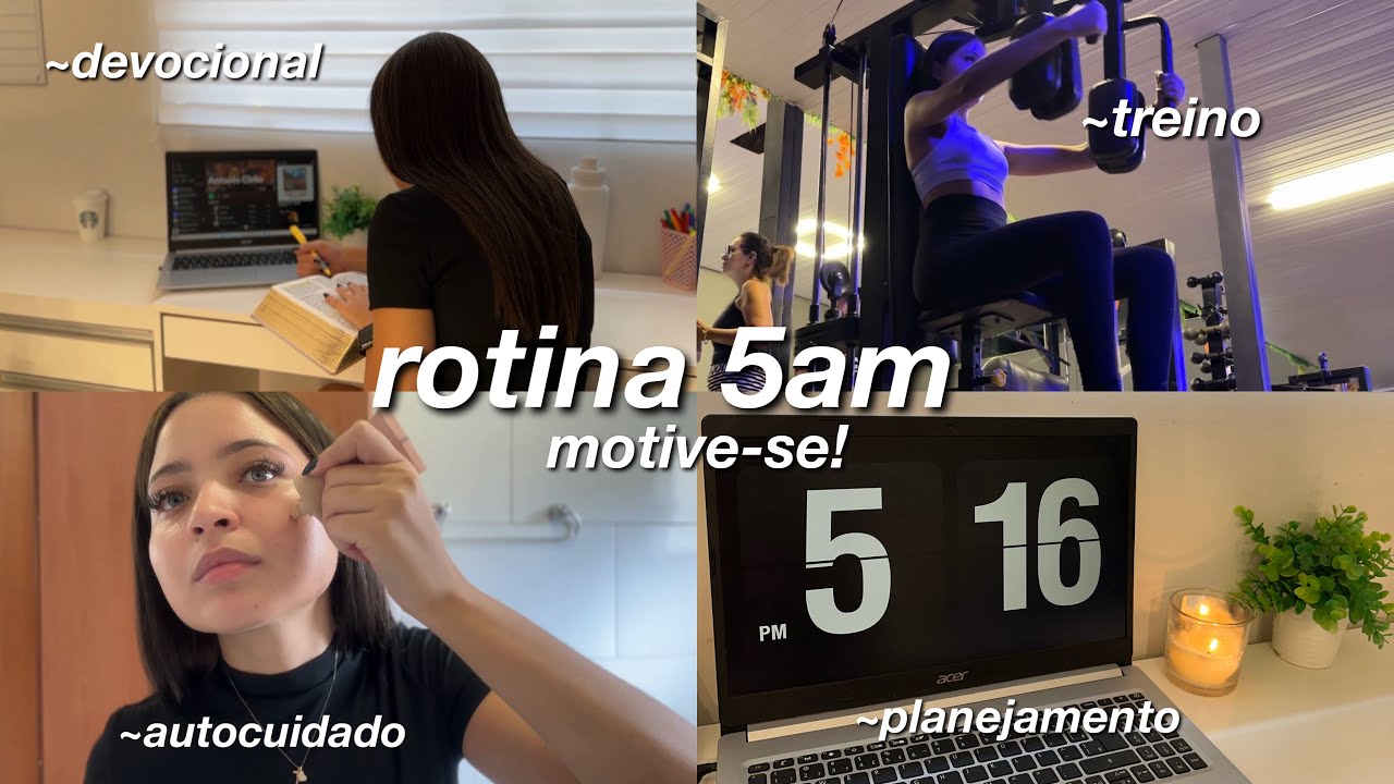uma dose de motivação: rotina matinal 5 am | treinos, dieta saudável e ...