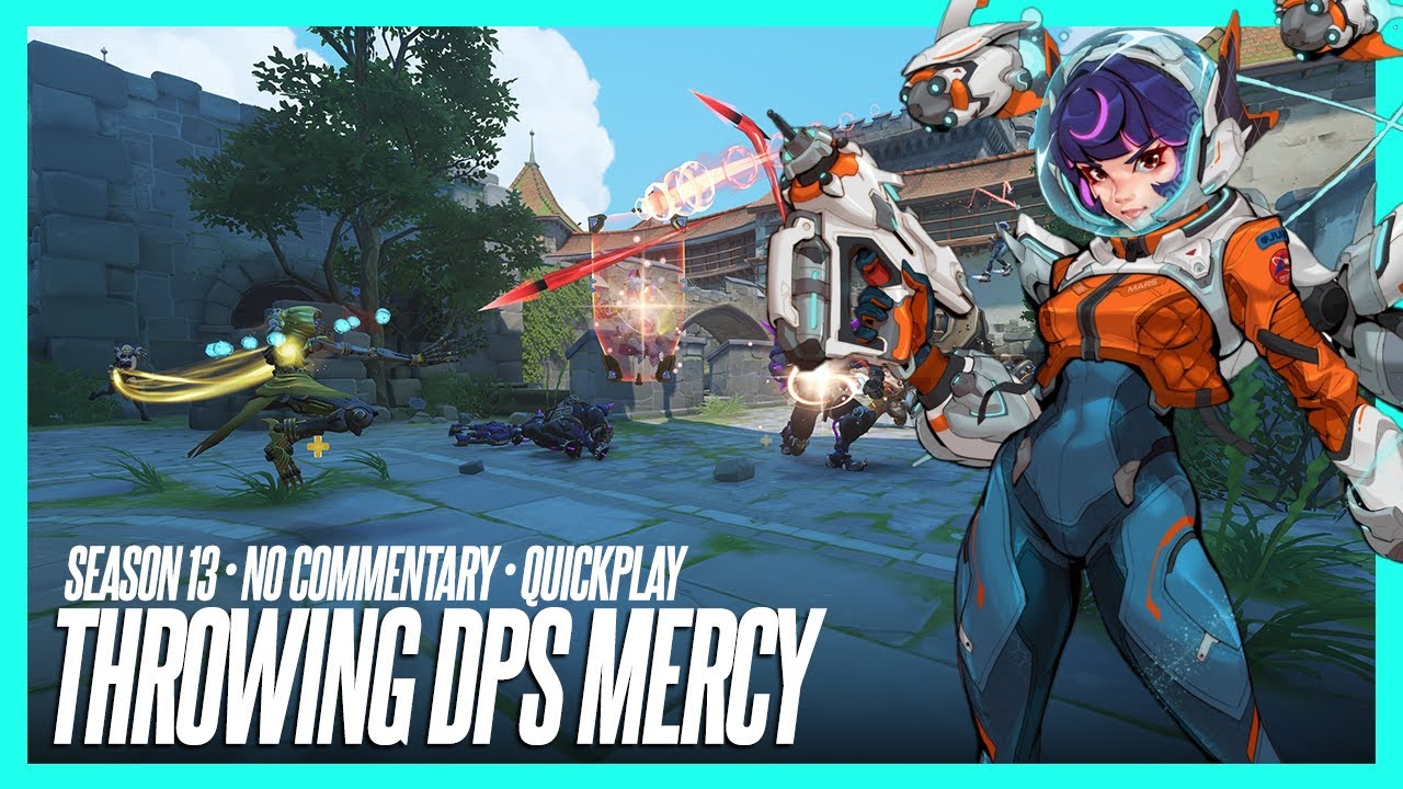 Throwing DPS Mercy • 💉Juno on Eichenwalde • Overwatch 2 (Quick Play ...
