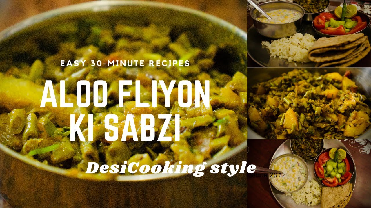 Green Faliyon Or Aloo Ki sabzi | Green Beans potato Recipe | Nutrition ...