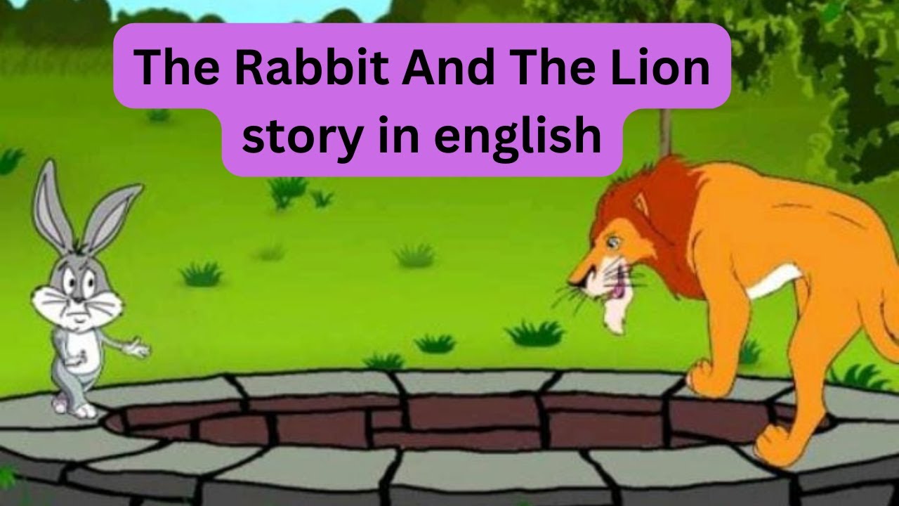 The rabbit and the lion|| Story in english|| short moral story|| bed ...