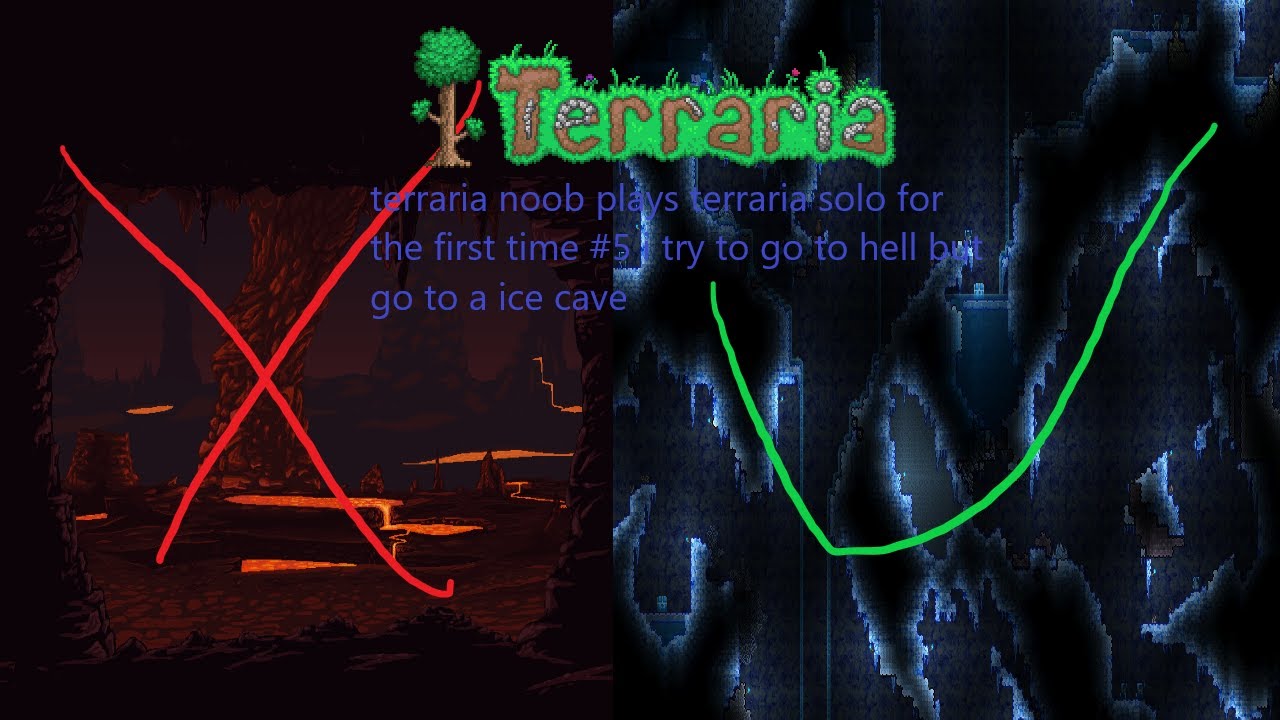 terraria noob plays terraria solo for the first time #5 i try to go to ...