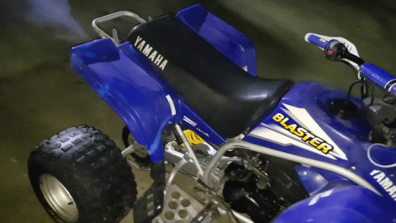 Blaster 200 first start after engine rebuild. - YouTube