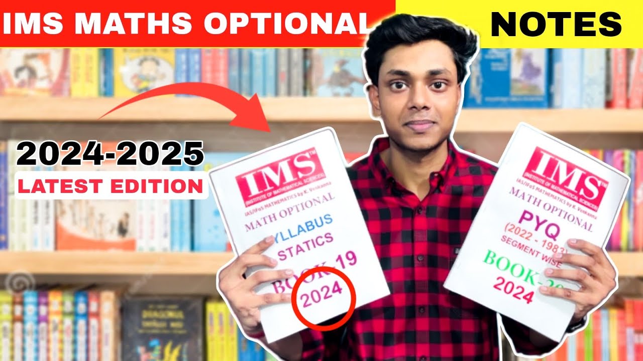 IMS Maths Optional Notes 2024-2025 Latest Edition 🔥😱 - YouTube