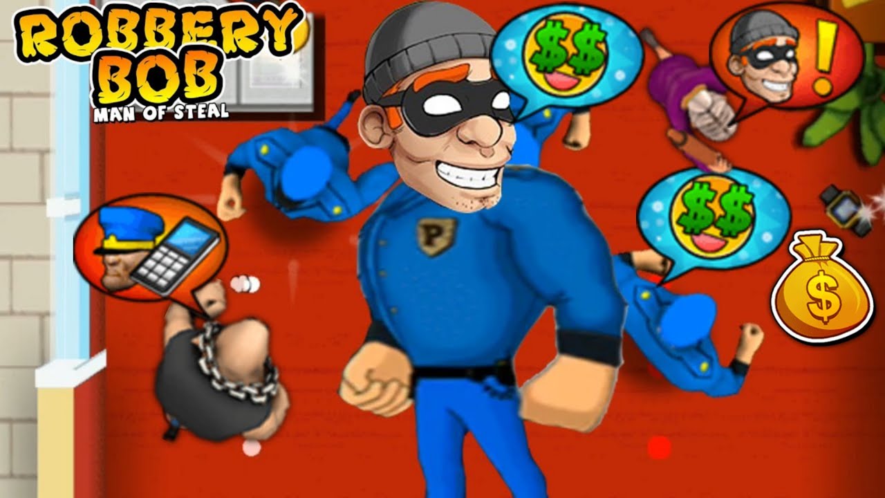 Robbery Bob Cosplay Blue Guard Character Gameplay BG34 - YouTube
