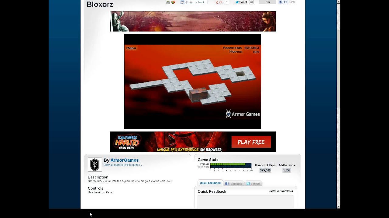 Bloxorz Stage 6 - YouTube
