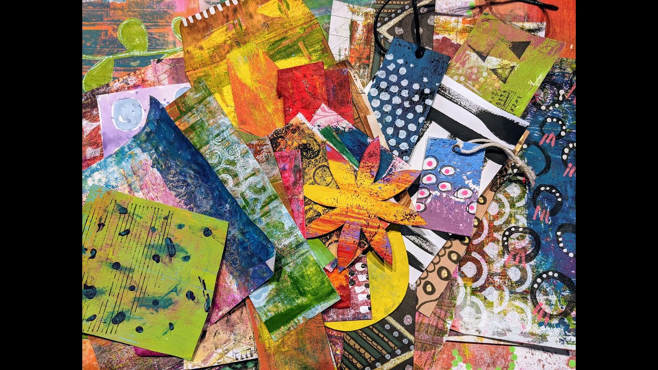 Hand Painted Paper Packs for Artists - YouTube