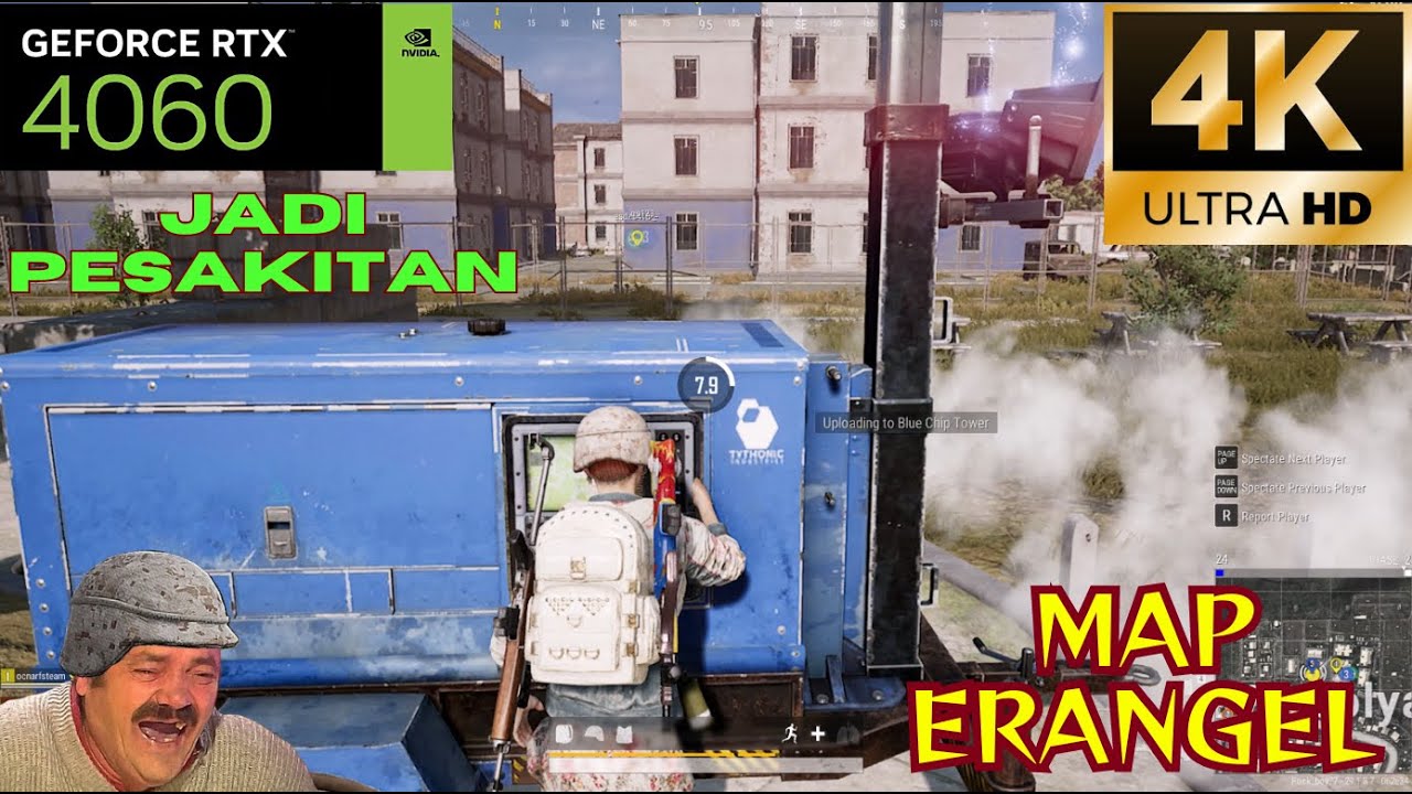 PUBG MAP ERANGEL 4K GAMEPLAY - YouTube