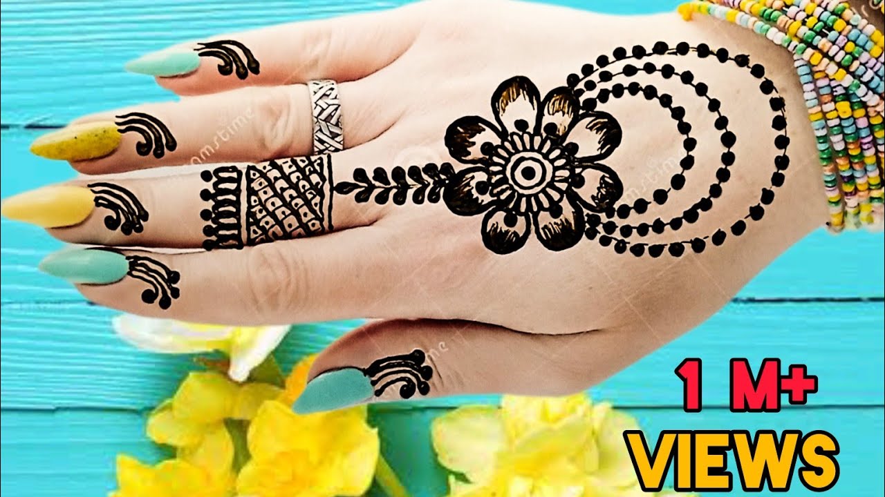 Step By Step Simple Jwellery Mehedi Design Beautiful Mehedi Design For Beginners