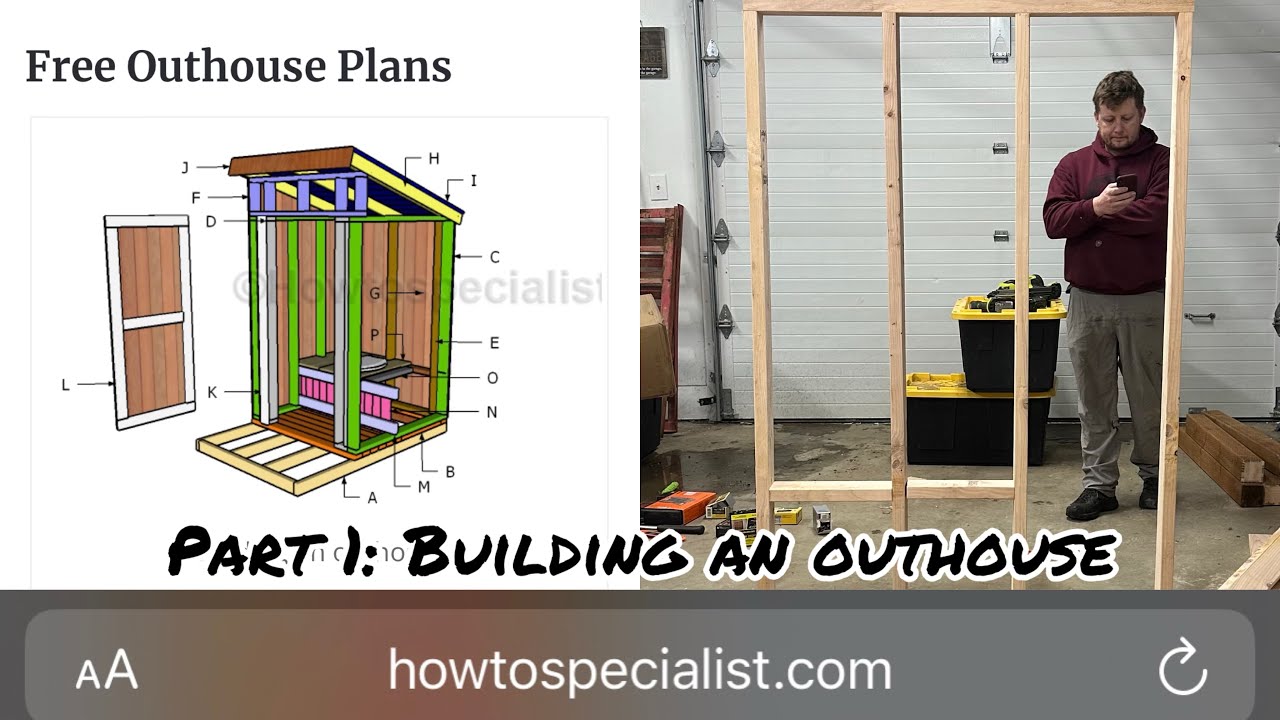 Part 1: Building an Outhouse (another one!) - YouTube