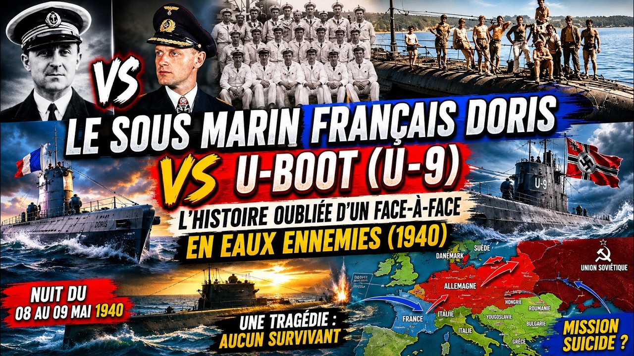 Le sous marin français Doris VS U Boot(U-9): L’histoire oubliée d’un ...