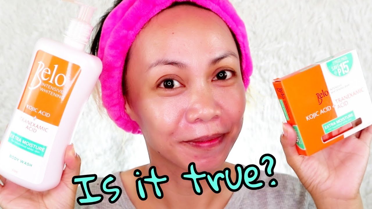Belo Soap Battle LIQUID and Bar (Kojic +Tranexamic Acid) Review - YouTube