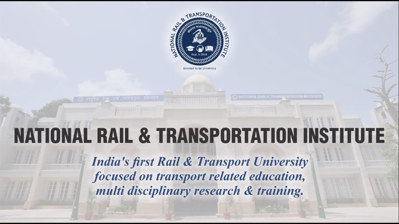 WR | NRTI - India's First Rail & Transport University - YouTube