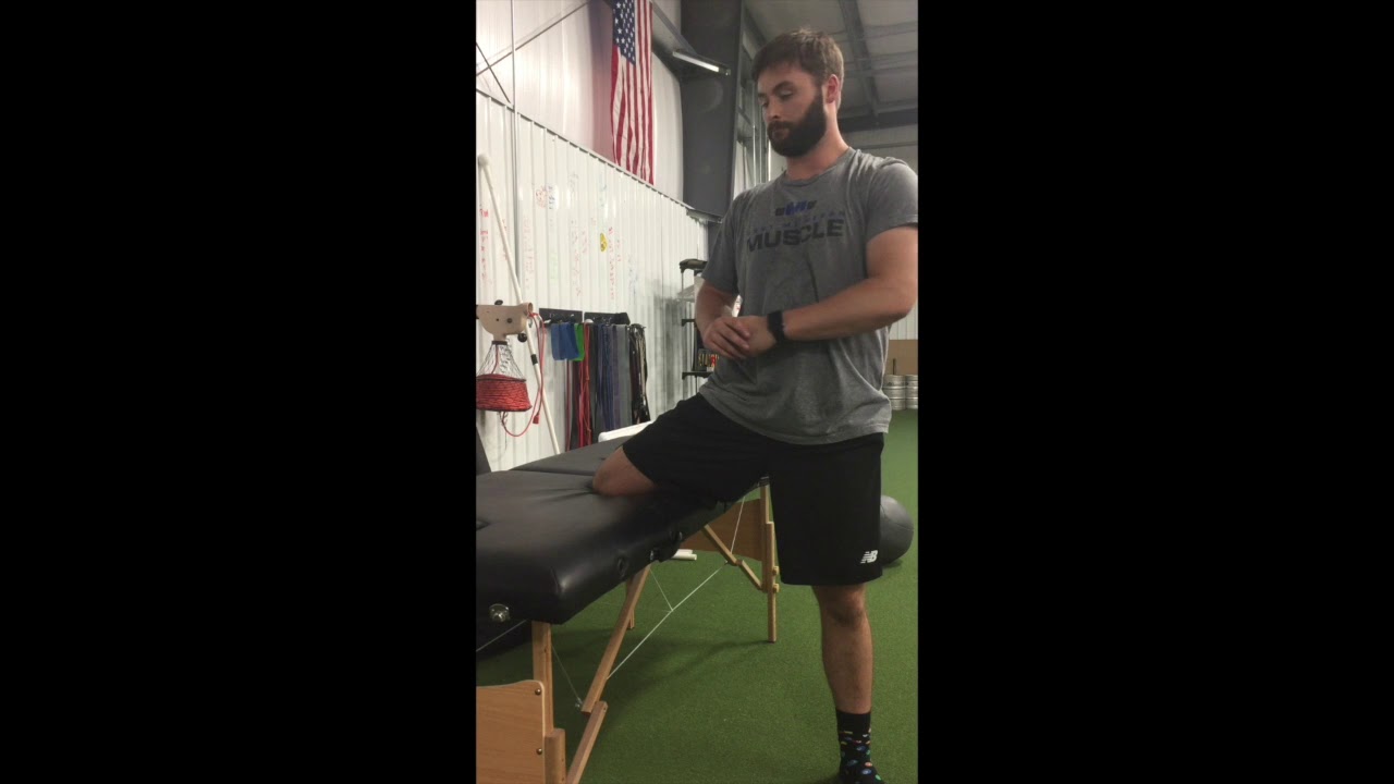 Hip IR Kinetic Stretching on Medicine Table - YouTube