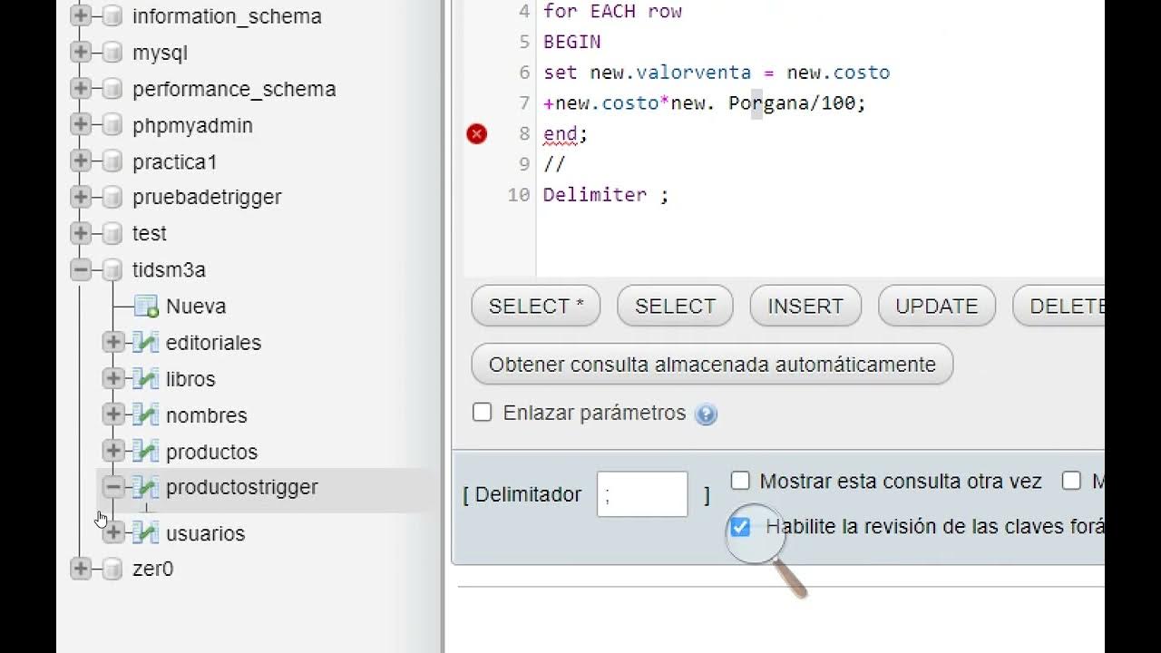 Triggers MySQL (XAMPP) - YouTube