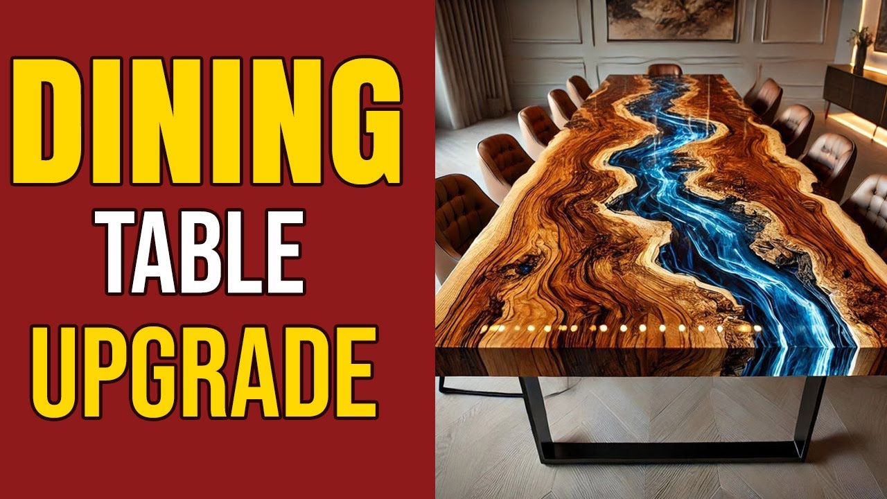 Transform Your Space: Design an Epoxy Dining Table with Metal Legs ...