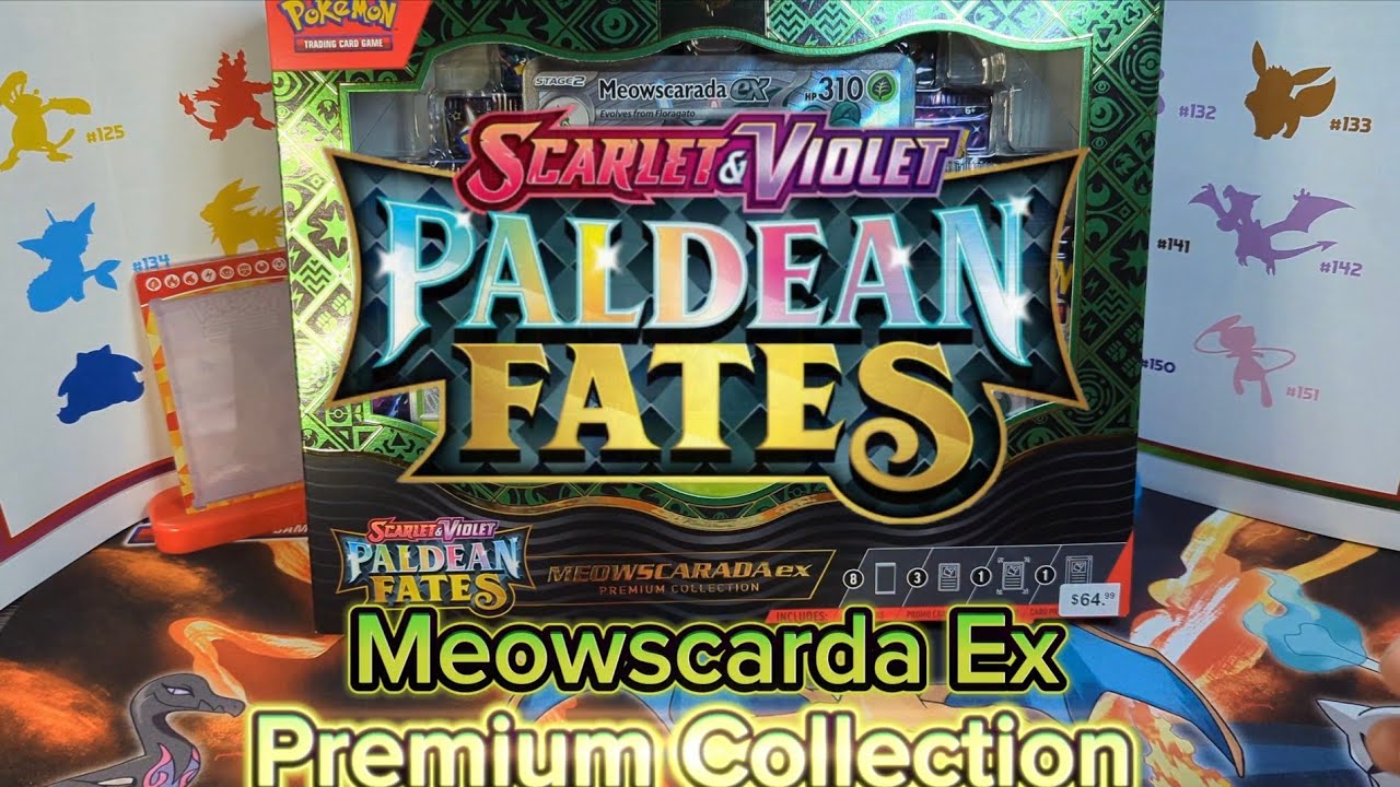 Pokemon Paldean Fates: Meowscarda EX Premium Collection Opening ...