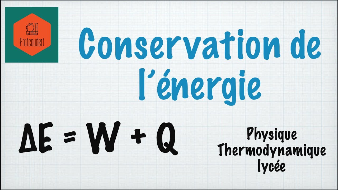 La conservation de l'énergie - YouTube