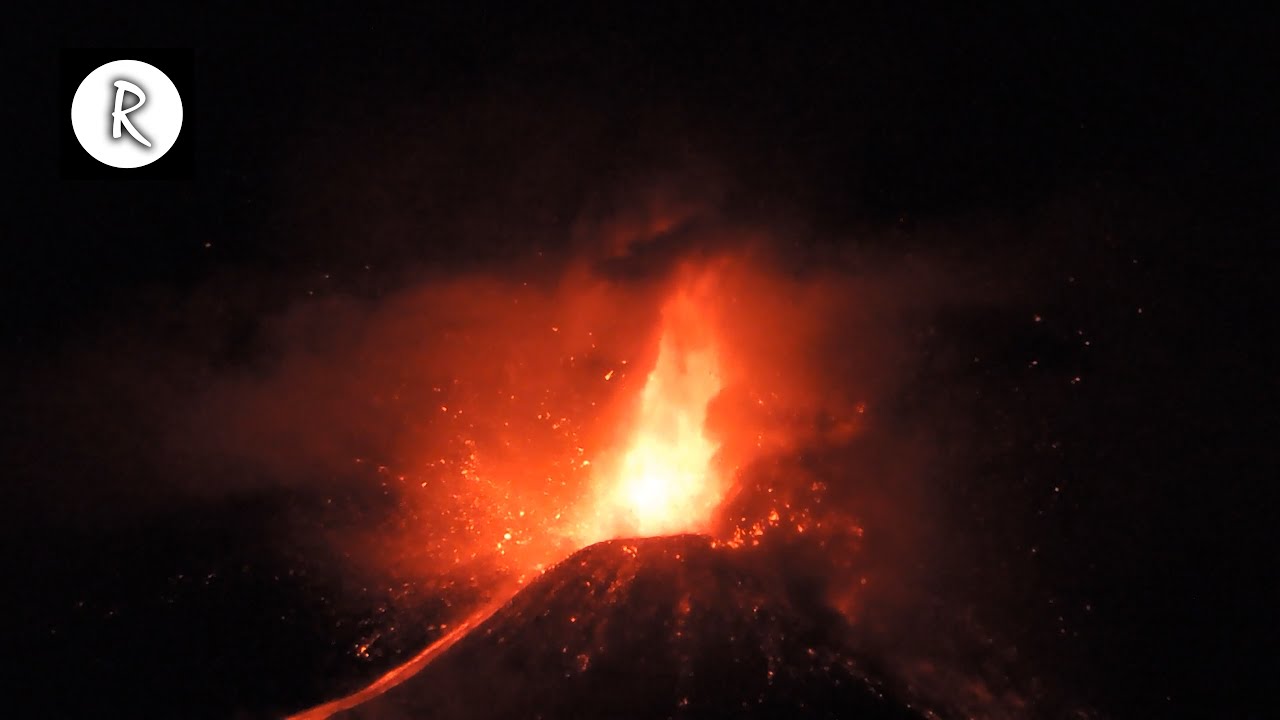 🌋 Rain, Lava & Volcano Sounds - Amazing Nature Sounds - YouTube