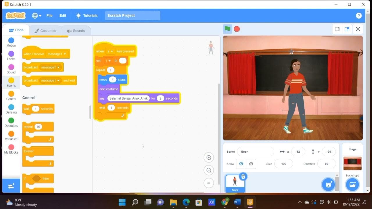 Pemrograman Scratch - Perulangan (Looping) - YouTube