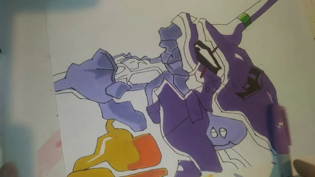 Speed Draw - Eva unit 1 - Part 2 - YouTube