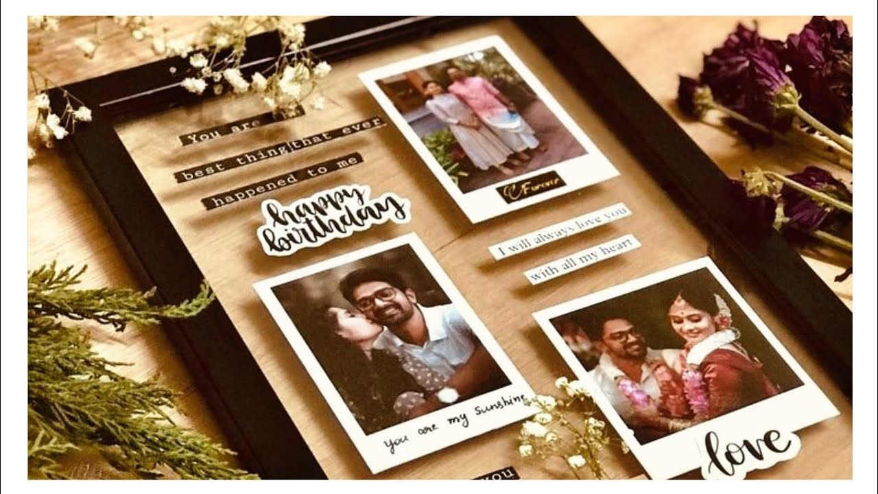 aesthetic photo frame gift ideas//handmade gifts ideas//photo frame ...