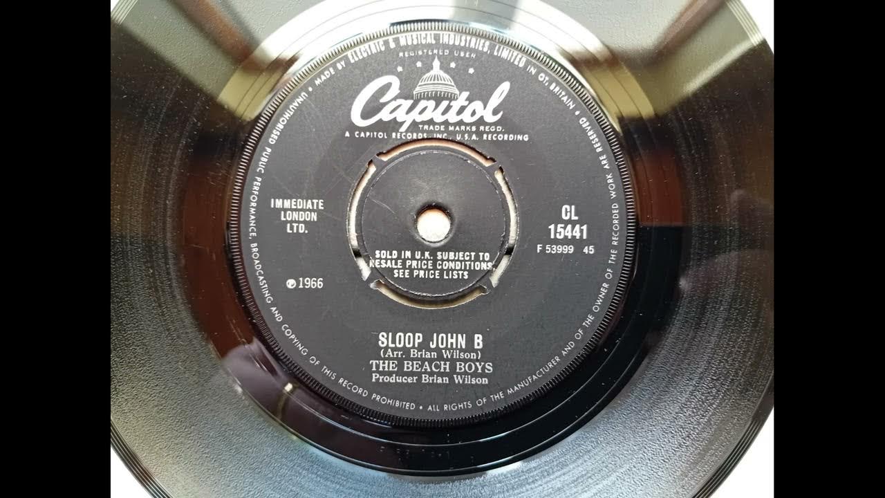 The Beach Boys - Sloop John B (1966 Capitol CL 15441 a-side) Vinyl rip - YouTube