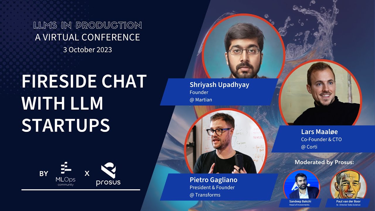Fireside Chat with LLM Startups // LLMs in Production Conference 3 ...