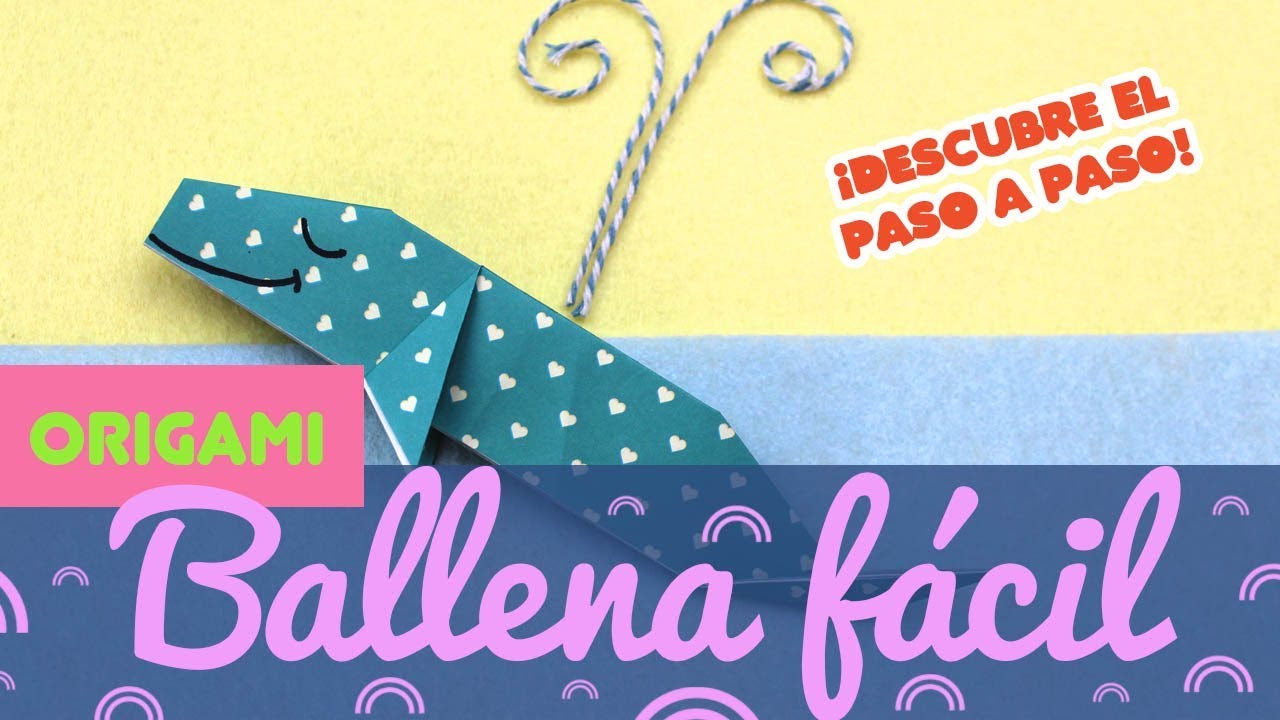 🐋🐋 BALLENA DE ORIGAMI 🐋🐋 ¿Cómo hacer una ballena de papel paso a paso ...